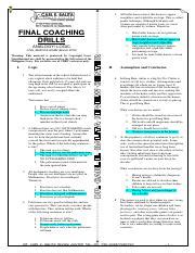Pdfcoffee Com Fc Analogy Logic Drills Answer Key Pdf Free Pdf 5 FINAL COACHING DRILLS All