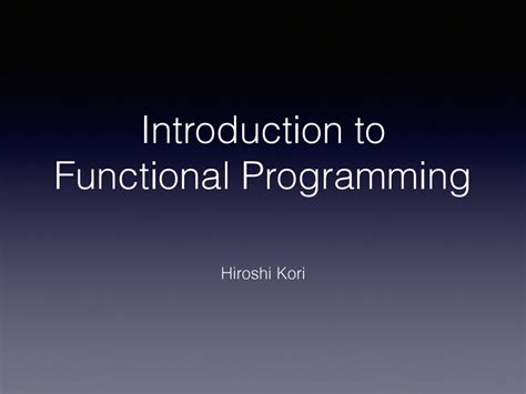 Introduction To Functional Programming With Swift Speaker Deck