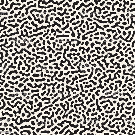 벡터 원활한 그런 패턴입니다 흑인과 백인 유기 모양입니다 추상적인 배경 그림 0명에 대한 스톡 벡터 아트 및 기타 이미지 0명 거친 검은색 Istock