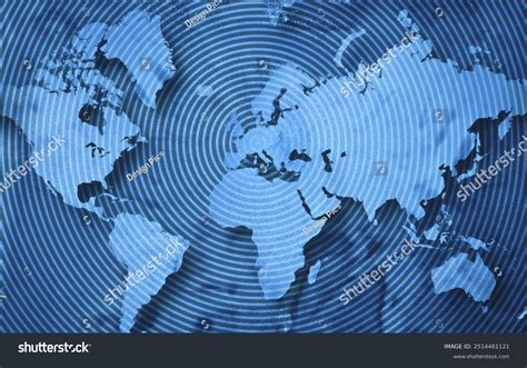 World Map Radar Royalty Free Image Stock Illustration 2514461121 Shutterstock