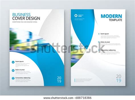 브로셔 템플릿 레이아웃 디자인기업 사업 연례 스톡 벡터로열티 프리 688718386