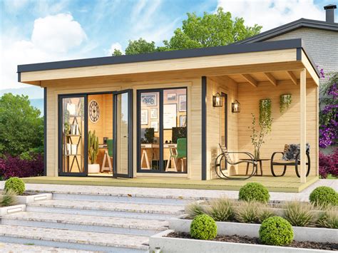 Log Cabin In An Exposed Area Log Cabin Kits