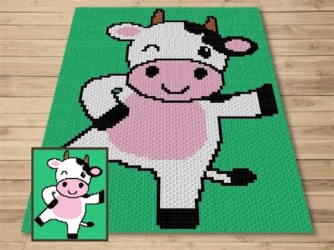 10 Crochet Cow Blanket Patterns Crochet News