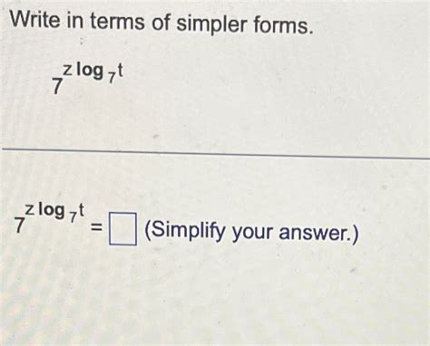 solved write in terms of simpler
