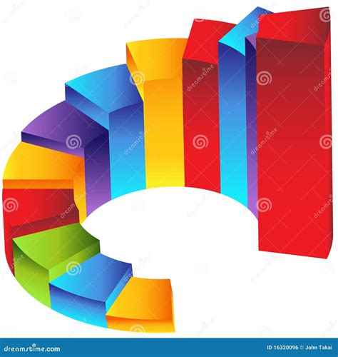 Staircase Step Column Chart Stock Vector Illustration Of Circular Steps 16320096