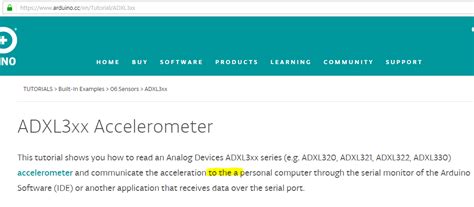 Tutorials ADXL3xx Accelerometer Issue 7054 Arduino Arduino GitHub
