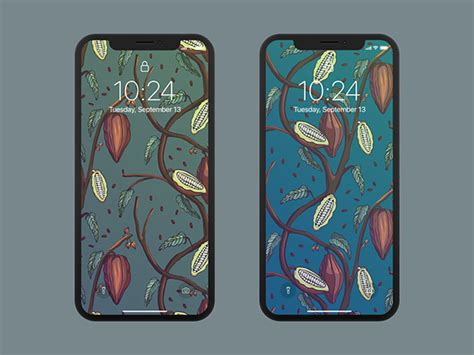 Cocoa Beans On The Tree Seamless Patterns Set On Behance