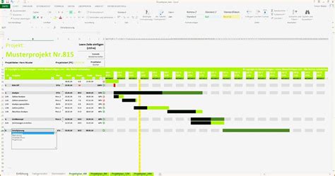 Gantt Chart Excel Vorlage Kostenlos Erstaunlich Gemütlich Projektplaner