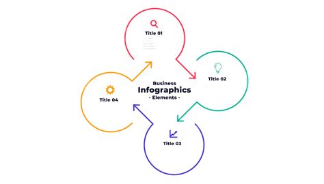 Four Steps Directional Line Infographic Template Design Banner