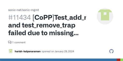 Copp Testaddnewtrap And Testremovetrap Failed Due To Missing Condition For No Trap In