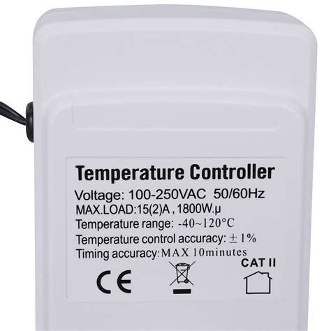 Lcd Digital Plug In Thermostat Timer Switch Socket Temperature Controller Switch Ebay
