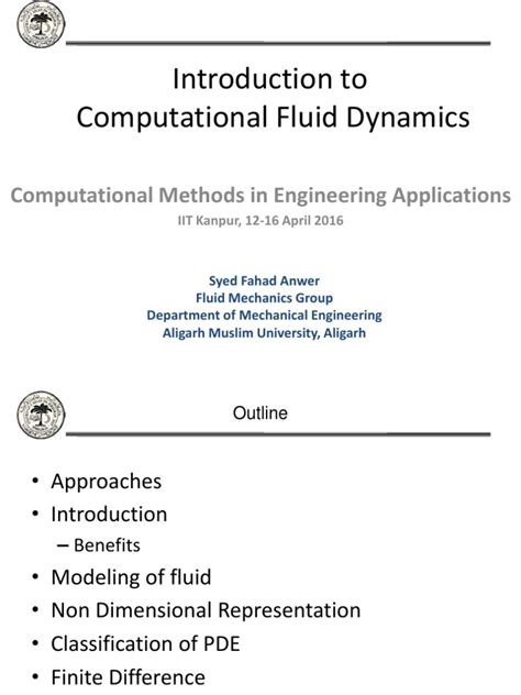 Introduction To Computational Fluid Dynamics Sf Anwer Pdf
