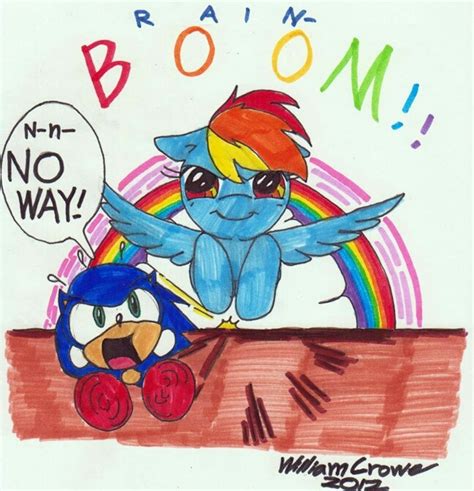 Rainbow Dash And Sonic Race