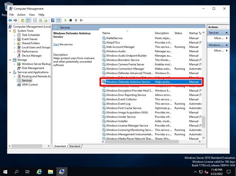 Windows Server 2019：windows Defender Disable Procedure Shima System Academy