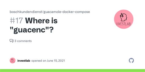 Where Is Guacenc · Issue 17 · Boschkundendienstguacamole Docker