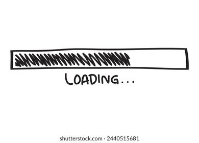 Loading Sign Doodle Vector Illustration Stock Vector Royalty Free 2440515681 Shutterstock