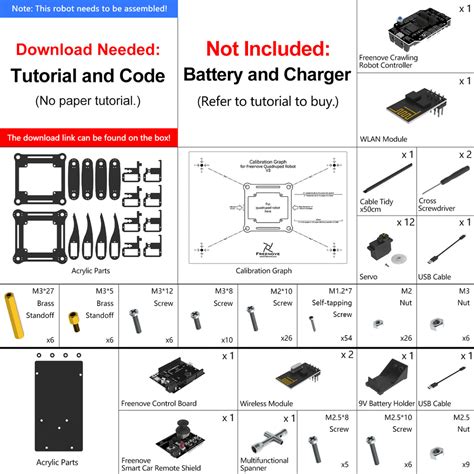 Freenove Quadruped Robot Kit Compatible With Arduino Ide