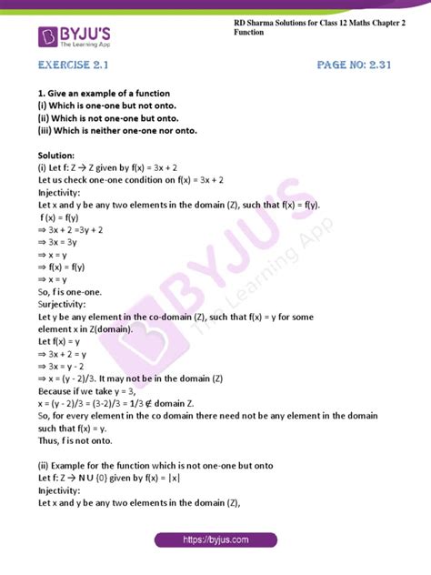 Chapter 2 Functions Exercises 21 Pdf Function Mathematics Logic