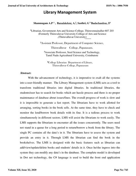 Pdf Library Management System