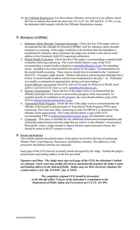 Download Instructions For Uniform Sentencing Commitment Order Pdf