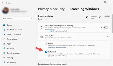 how to rebuild search index in windows 11