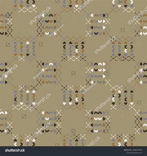 Modern Masculine Fabric Design Pattern Manly Stock Vector Royalty Free