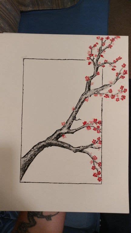 Cherry Blossoms X Watercolor Art Drawings Simple Art Drawings Sketches Simple Flower