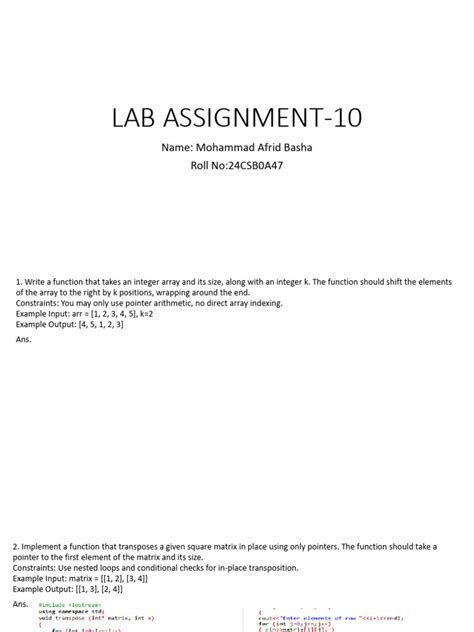 Lab Assignment 10 Pdf
