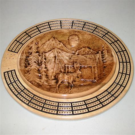 Rustic Cribbage Board Etsy