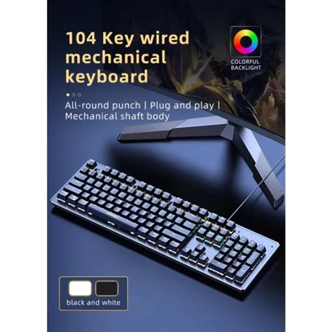 JERTECH JK520 RGB Wired Mechanical Gaming Keyboard