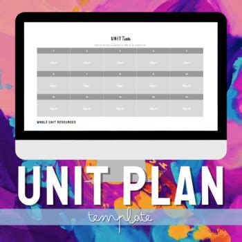 Unit Plan Template By ELA With Emmitt TPT