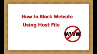 How To Block Website Using Host Zaunmaler