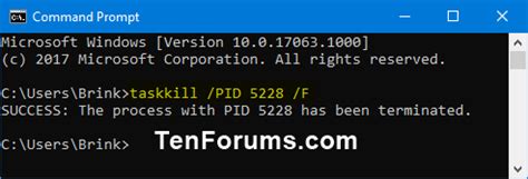 Kill A Process In Windows Tutorials
