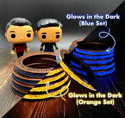 Shang Chi Ten Rings Mandarin Wen Wu Prop Glow In The Dark Blue Or