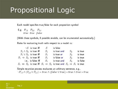 Artificial Intelligence Agents And Propositional Logic Ppt Download