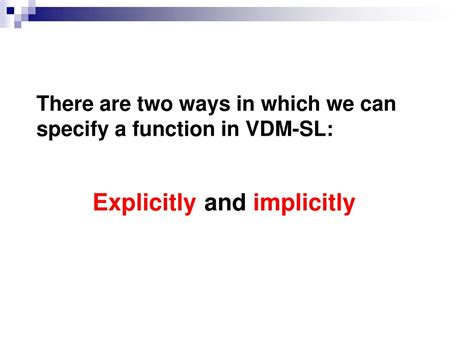 Ppt An Introduction To Specification In Vdm Sl Powerpoint Presentation Id 6109736