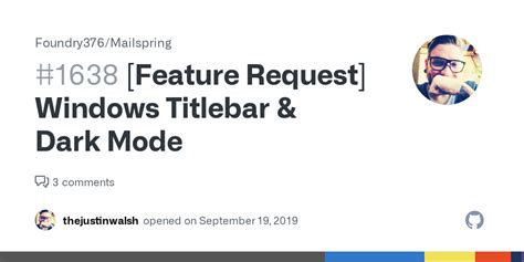 Feature Request Windows Titlebar And Dark Mode · Issue 1638 · Foundry376mailspring · Github