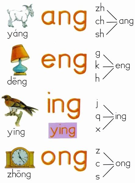 后鼻韵母图册 360百科