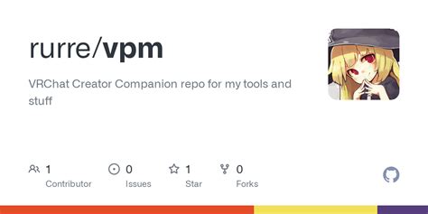 GitHub Rurre Vpm VRChat Creator Companion Repo For My Tools And Stuff