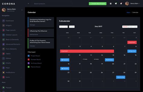 Best Bootstrap Admin Template With Calendar Bootstrapdash