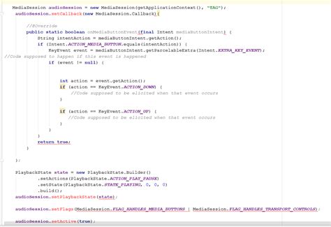 Java Detecting When A Button Of The Headphones Is Pressed Stack Overflow
