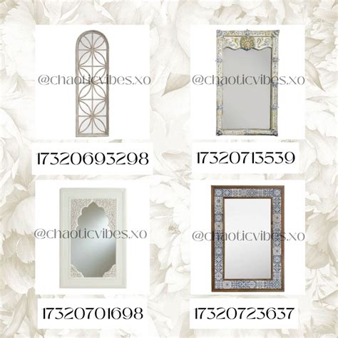 16 Mirrors Ideas Mirror Decals Bloxburg Decals Codes House Decals