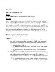 Understanding DC Circuits And Ohm S Law In Physics Lab Course Hero