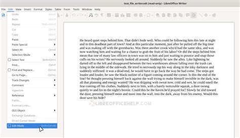 how to make read only documents in libreoffice and openoffice