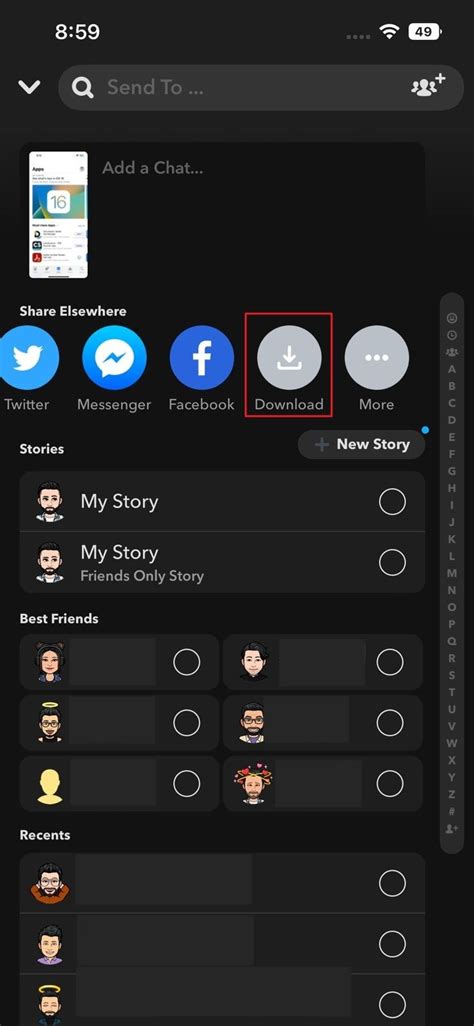 How To Send A Snap From Memories Camera Roll On Snapchat