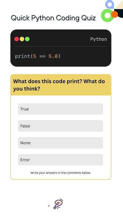 Quick Python Coding Quiz 6 Talkrb Coding Python Quiz Quiztime Challenge Codereview