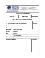 Field Effect Transistor Biasing Circuits Fixed Vs Self Vs Course Hero