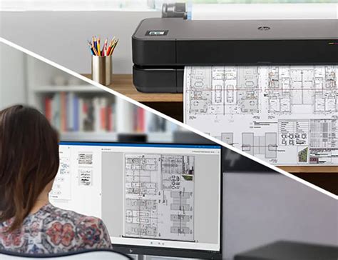 เครื่องปริ้นแปลนบ้าน Hp Designjet รุ่น T230 Plotter Printer 24 นิ้ว