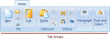 Ribbon Tab Group VCL DevExpress Documentation