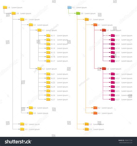 컴퓨터 네트워크 파일 폴더 조직 구조 스톡 벡터로열티 프리 783417133 컴퓨터 네트워크 조직 구조 파일 폴더